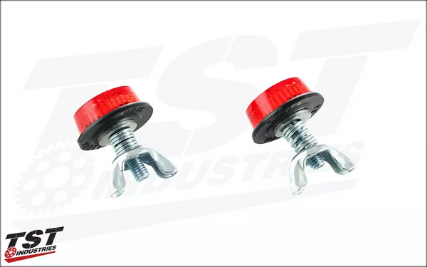TST Reflective Mini License Plate Mounting Hardware | Pair – partstribe ...
