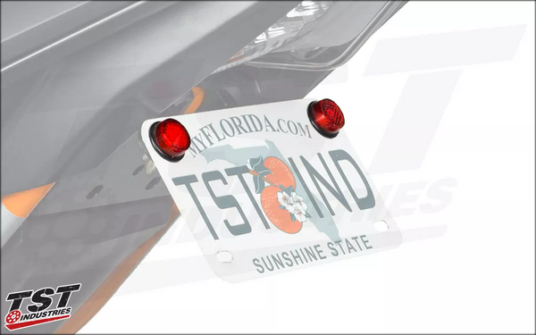 TST Reflective Mini License Plate Mounting Hardware | Pair – partstribe ...