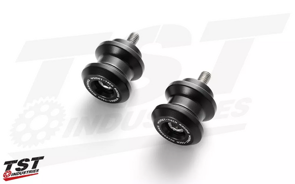 Womet-Tech Aluminium Swingarm Spools 6mm (CHECK YOUR BIKE TO CONFIRM S ...